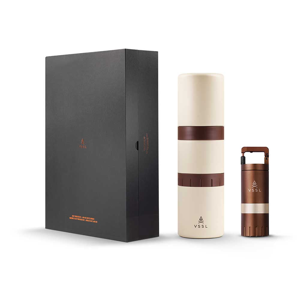 VSSL | Kit pour verseur Nest + Moulin Java G25 | Crème/Café - WildBounds